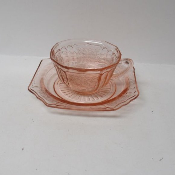 Depression Glass | Dining | Hocking Depression Glass Pink Mayfair Open ...